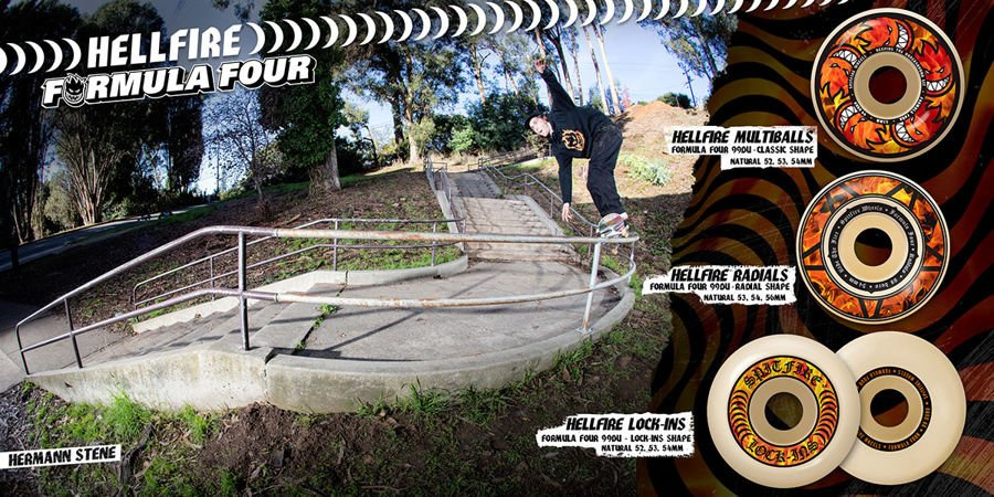 SPITFIRE FORMULA FOUR HELLFIRE RADIALS 99DU 54MM WHEELS