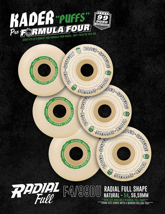 Spitfire Wheels Formula Four Kader Puffs Radial Full 99DU