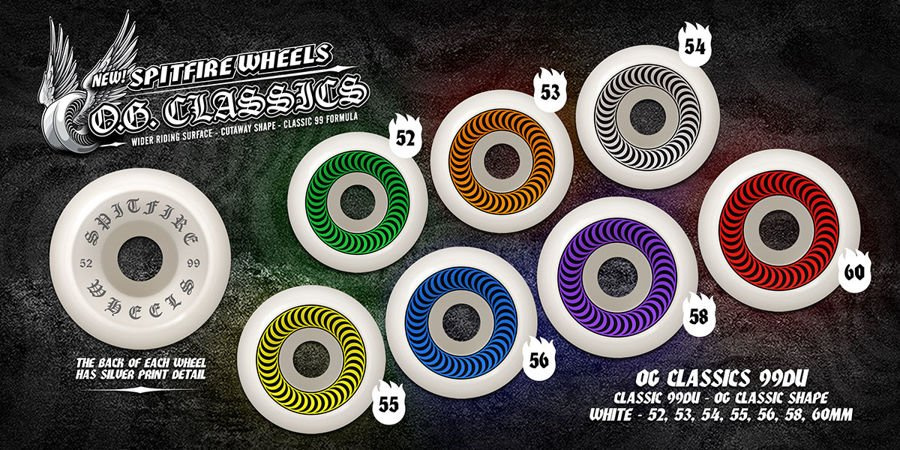 Spitfire Wheels OG Classics 99DU 55 mm wheels
