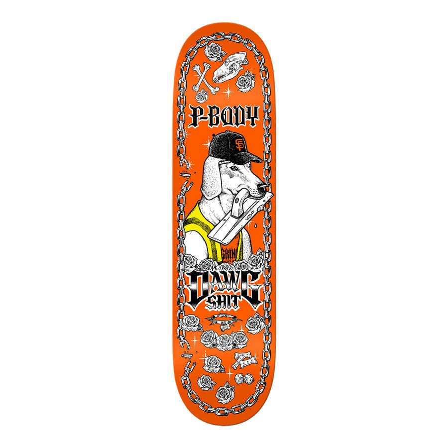 ANTIHERO P-BODY DAWG SHIT SKATEBOARDS PT 2 BOARD 8.5" x 32.5"