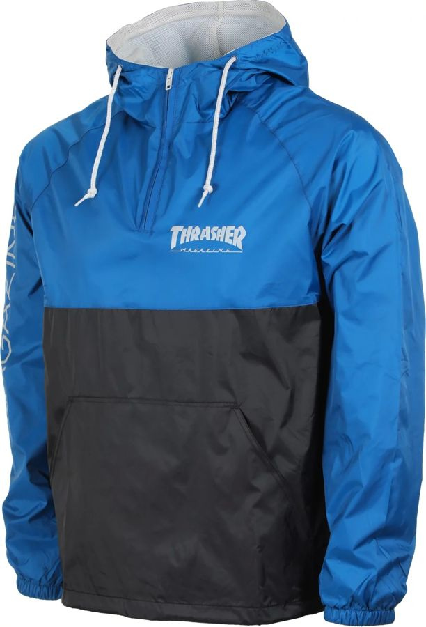 Thrasher Magazine Logo Anorak Jacket (Navy/Grey)