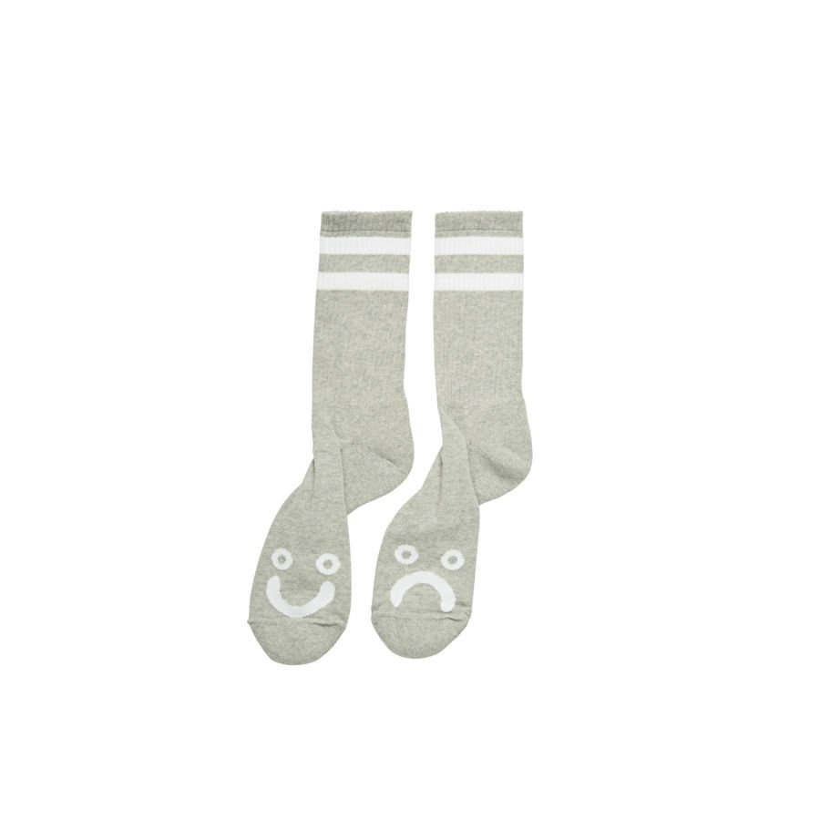 Polar Skate Co. socks Happy Sad Socks (Heather Grey)