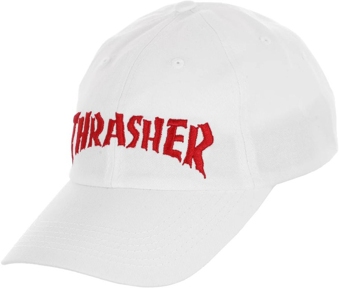 Thrasher Magazine Neckface Invert Old Timer Hat (White)