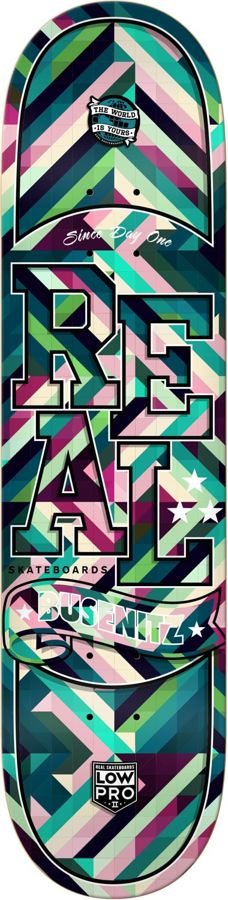 DECK REAL SKATEBOARDS BUSENITZ BUG VISION LOWPRO 2 8.06"