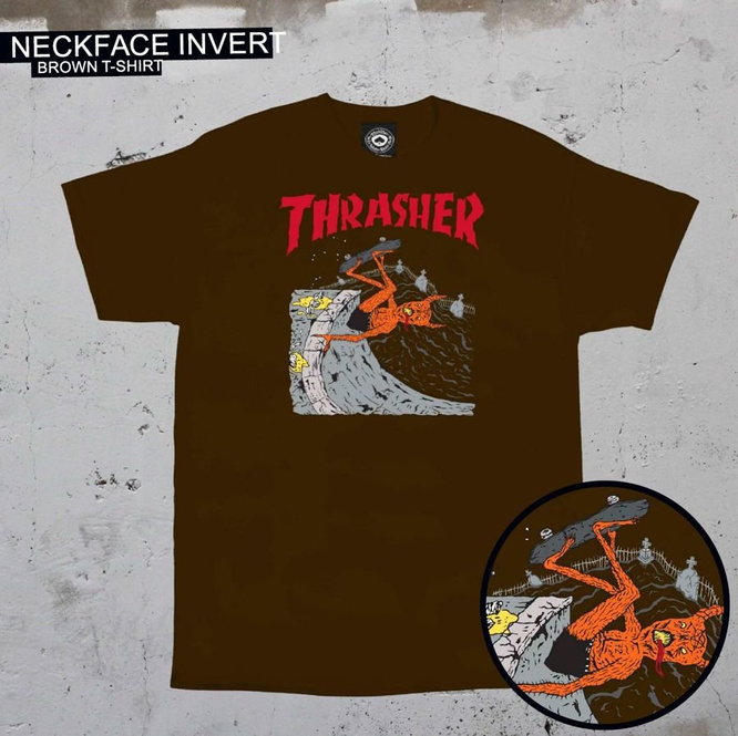 THRASHER NECKFACE INVERT (BROWN)