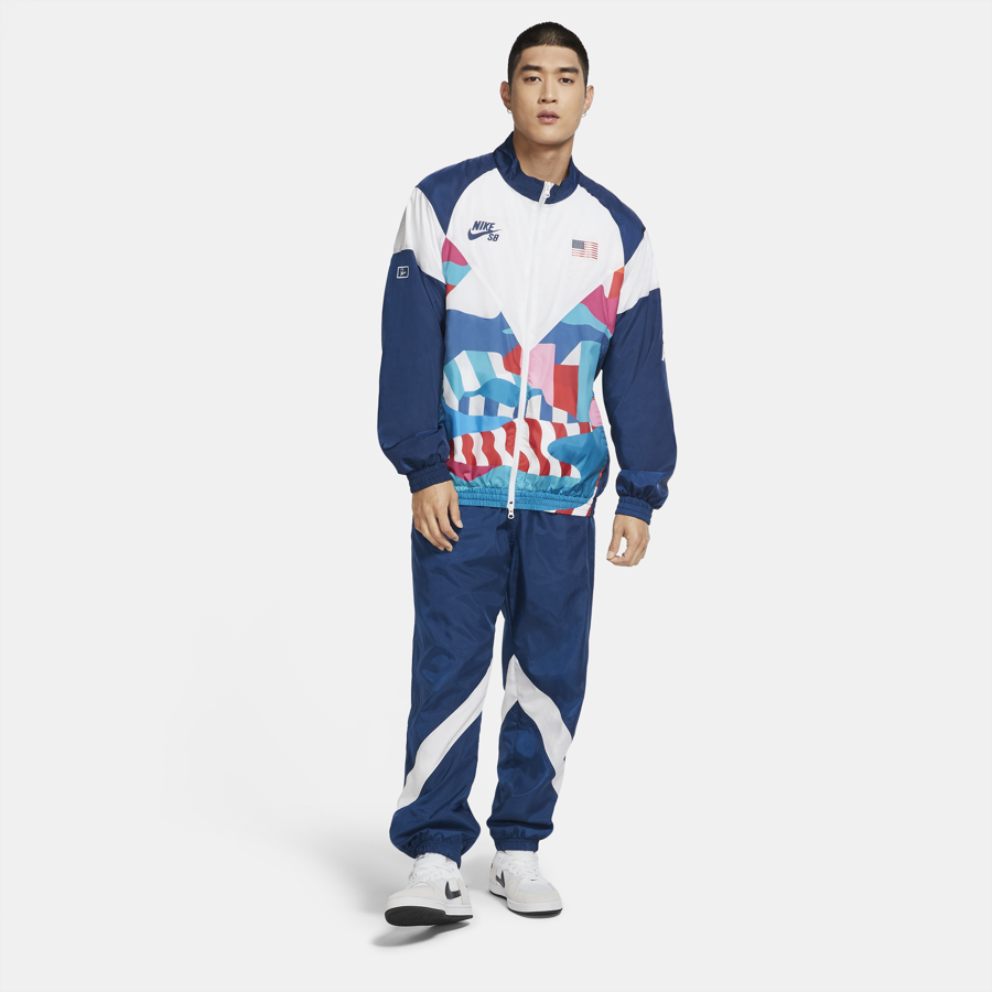 Nike SB Team USA Track Suit (Brave Blue/White/White)