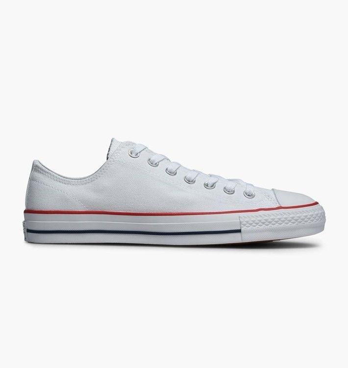 Converse CONS CTAS PRO OX Canvas Shoes (White / Red)