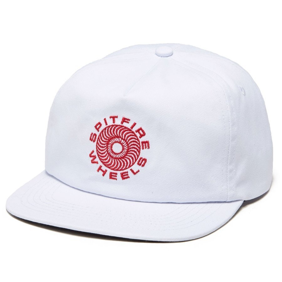 Spitfire Classic 87' Swirl Snapback (White / Red)
