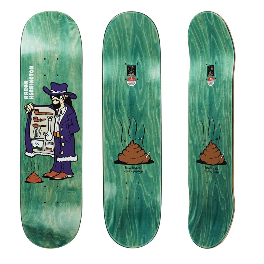 DECK POLAR SKATE CO. AARON HERRINGTON DRUG PIMP