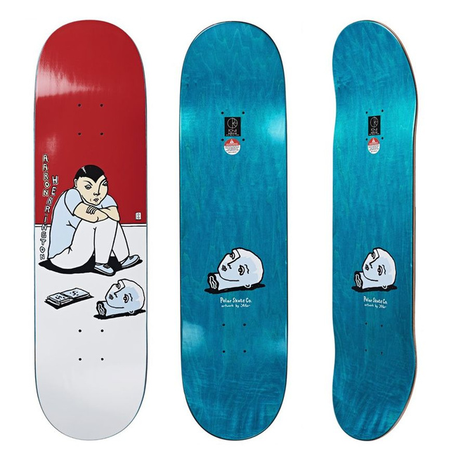 DECK POLAR SKATE CO. AARON HERRINGTON - OOPS (RED) 8.125"