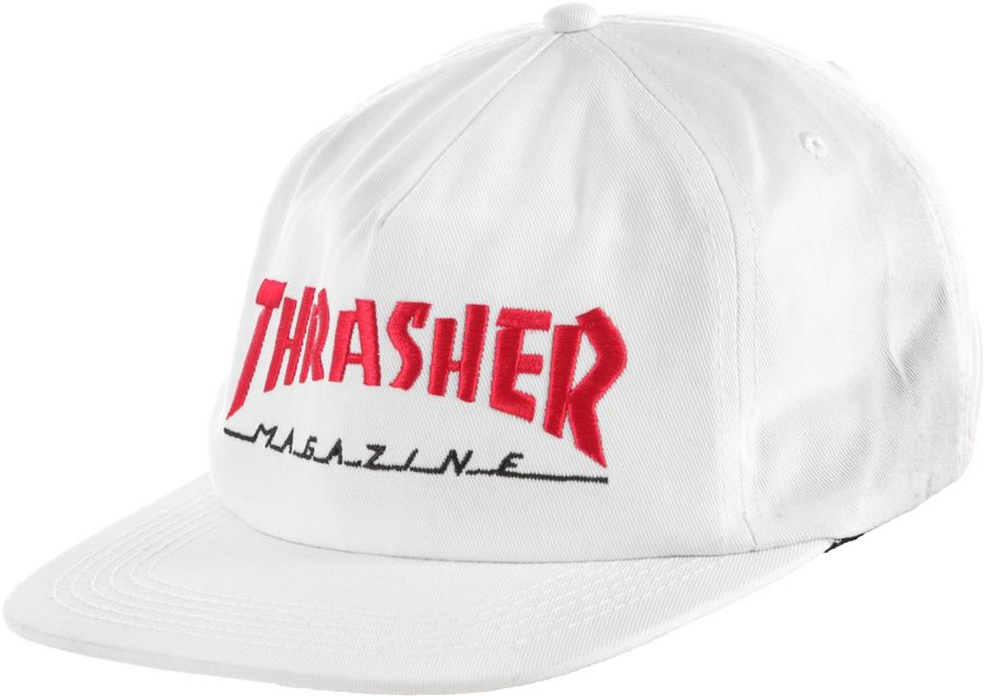 Thrasher Two Tone Mag Logo Cap (White/Red)