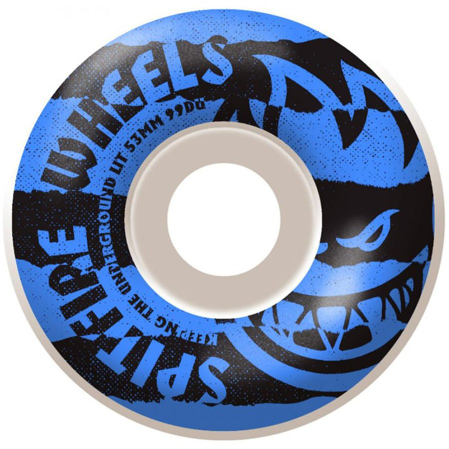 SPITFIRE SHREDDED BLUE 99DU 53 MM WHEELS