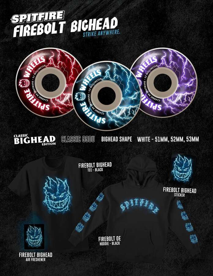 Spitfire Wheels Fire Bolt Bighead Sticker