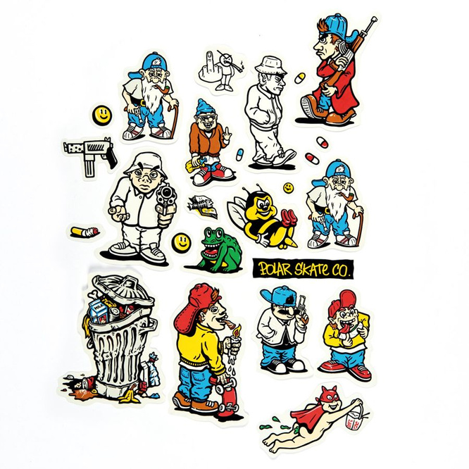 NAKLEJKI POLAR SKATE CO. LOST BOYS STICKER PACK